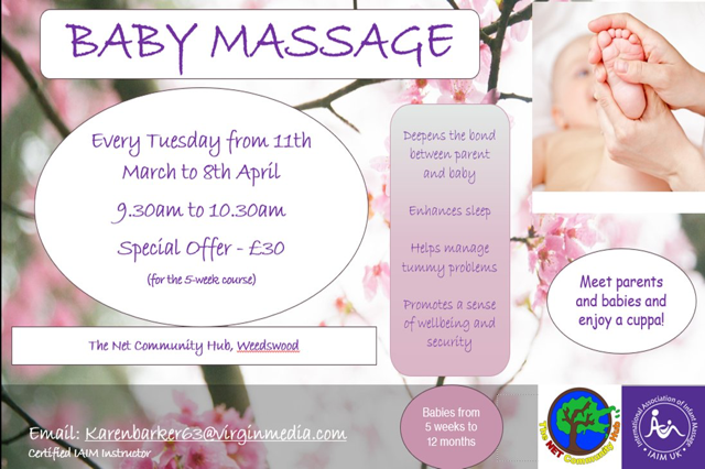 *NEW Activity* Baby Massage Course – The Net Community Hub
